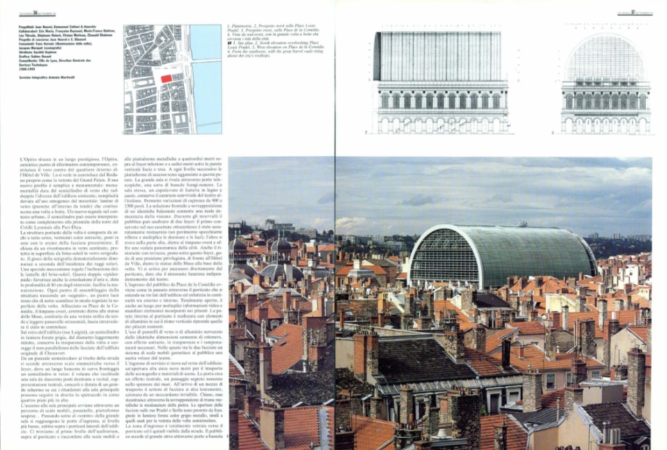 Jean Nouvel, Lyon Opera House from Domus archive